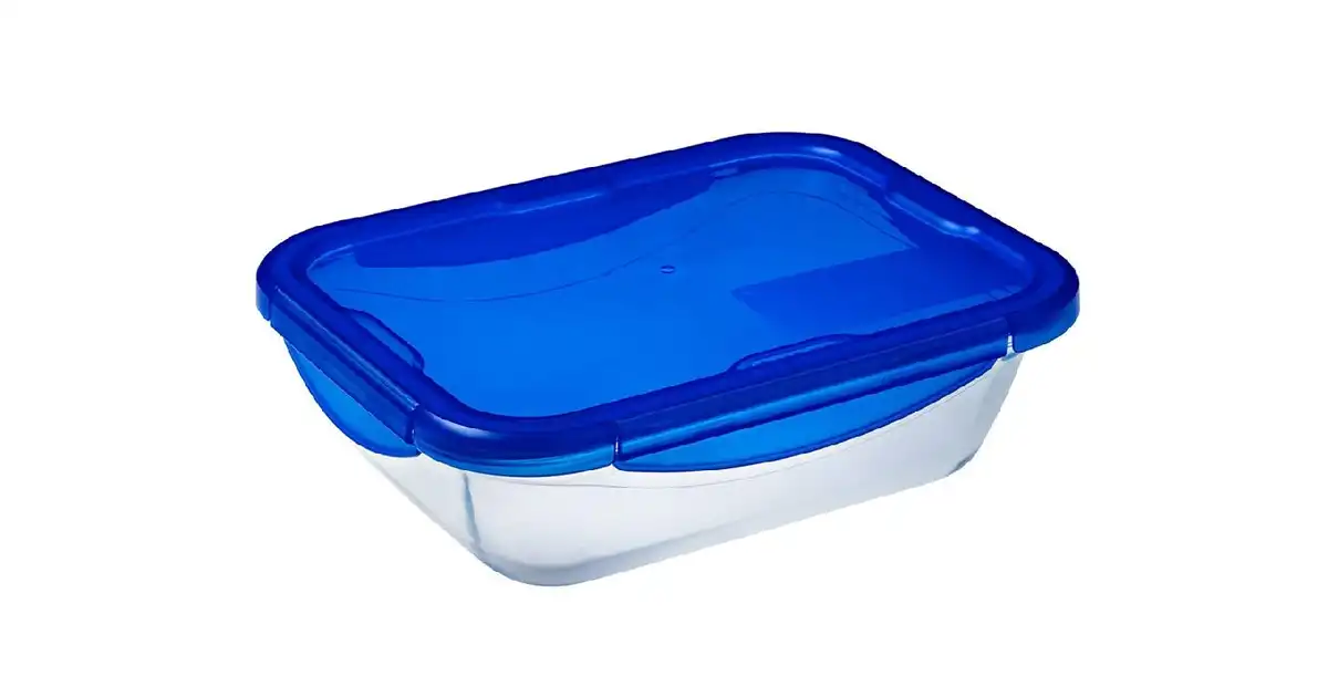 Pojemnik żaroodporny z pokrywką Cook&Go Pyrex 20,6x15,5 cm 0,8 l Tanio ...