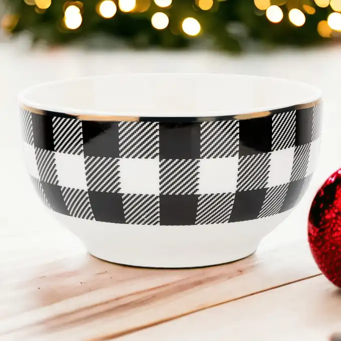 Salaterka porcelanowa Winter Glam Grid Florina 13 cm - sklep NETtrading